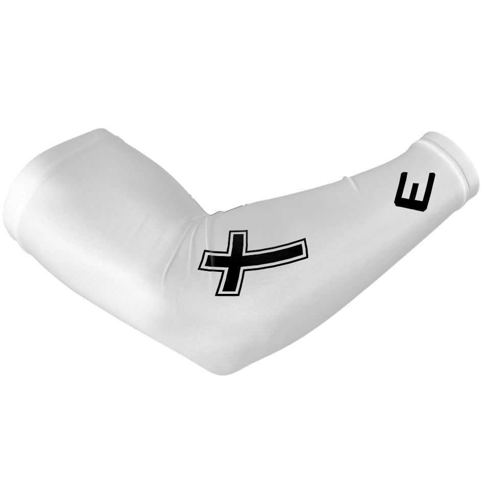Faith Cross White Arm Sleeve - Batter Box Sports