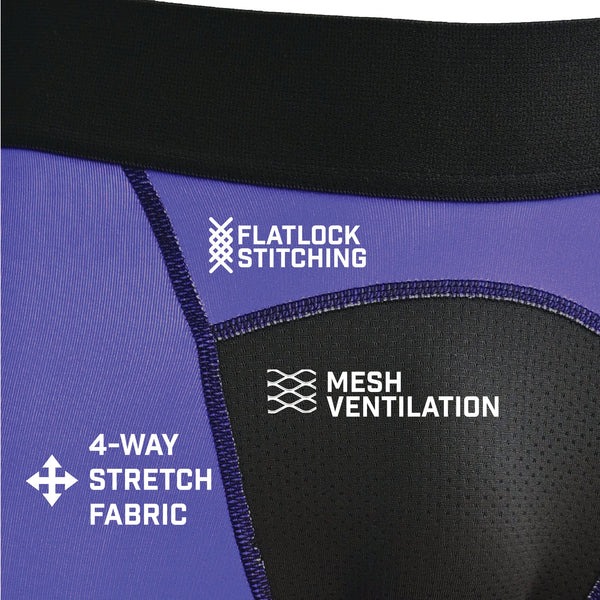 Purple Compression Tights - Batter Box Sports