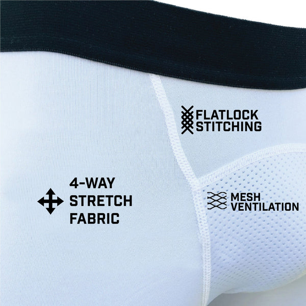White Compression Tights for Baseball | Men's Performance Tights ...