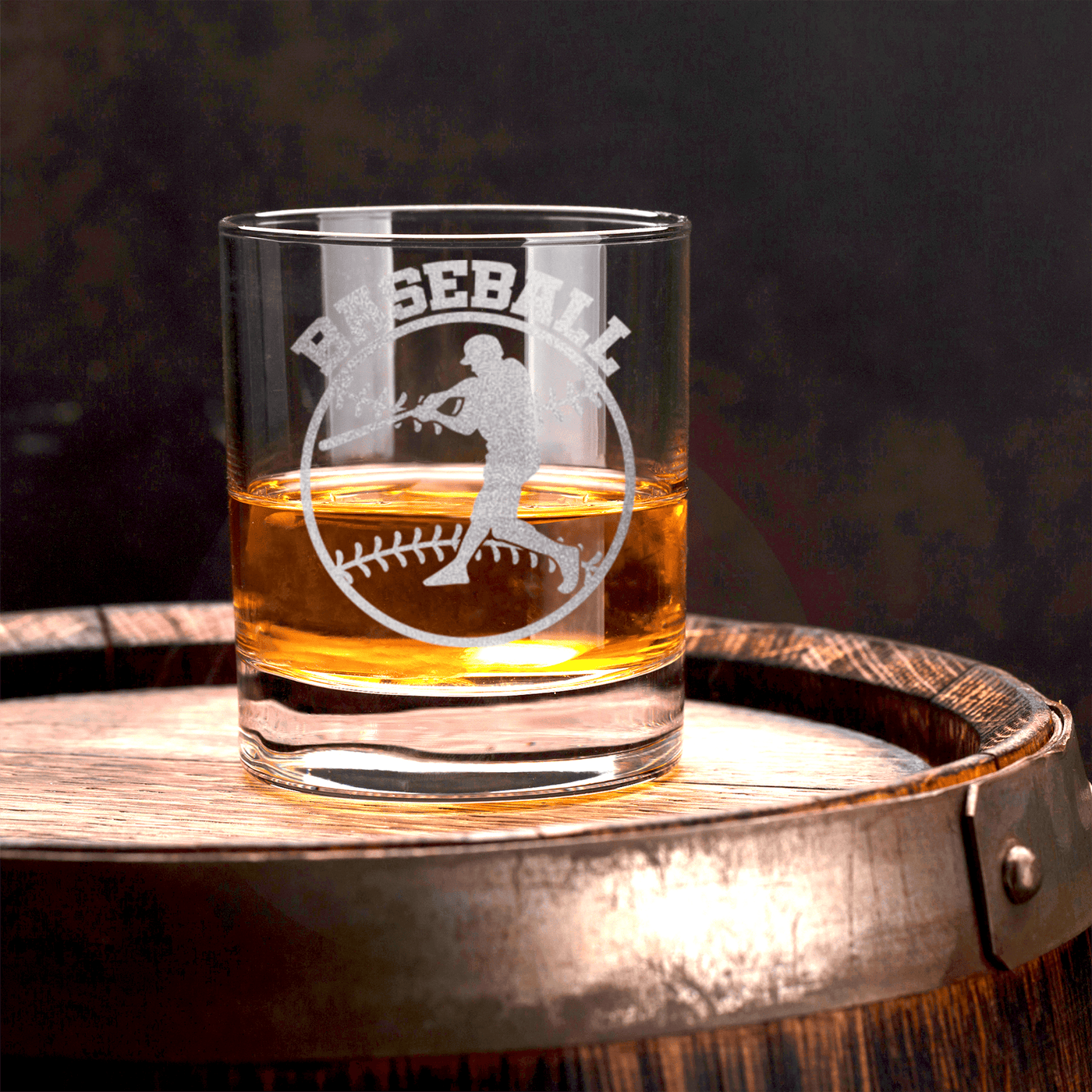 Player Spotlight Whiskey Glass - Batter Box Sports